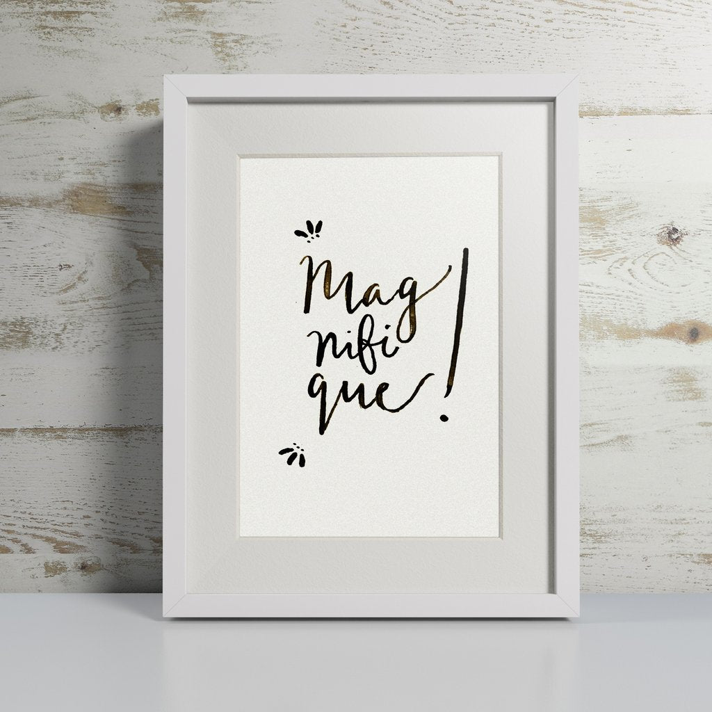Beautiful hand lettered calligraphy prints with inspiring words – Daisy ...